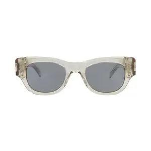 Saint Laurent Cat Eye Sunglasses 'beige/silver