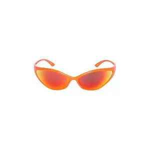 Balenciaga 90s Oval Sunglasses - Orange