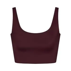 NIKESKIMS Shine Scoop Neck Bra Top 'currant - Red