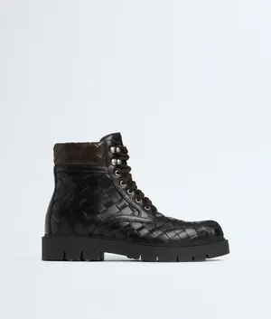 Bottega Veneta Bottega  Veneta Haddock Lace-Up Ankle Boot Fondant