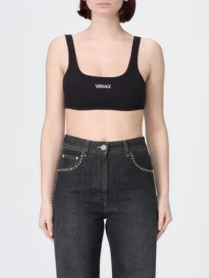 Versace Cropped Top - Black