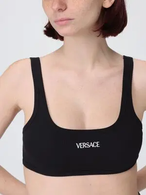 Versace Cropped Top - Black