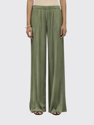 SEMICOUTURE Tailored Wide-leg Trousers - Green