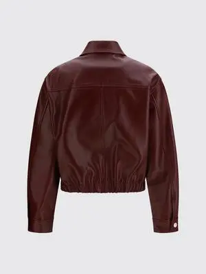 Versace Leather Jacket - Burgundy