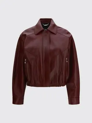 Versace Leather Jacket - Burgundy