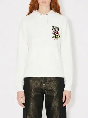 Kenzo Embroidered Tiger Hoodie - White