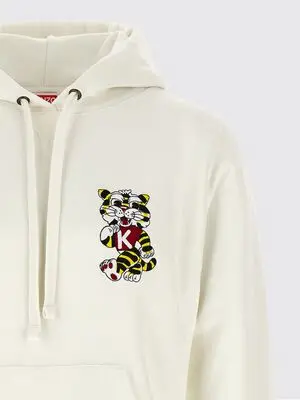 Kenzo Embroidered Tiger Hoodie - White
