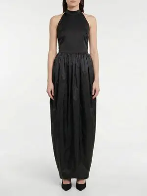 ROTATE BY BIRGER CHRISTENSEN Halter Neck Dress With Full Skirt - Black