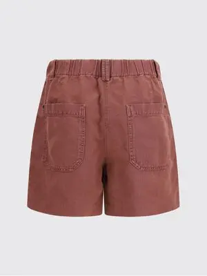 Brunello Cucinelli Cotton And Linen Blend Shorts - Red