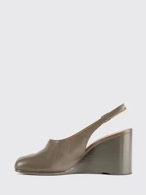 MAISON MARGIELA Tabi Leather Wedge Slingback - Brown