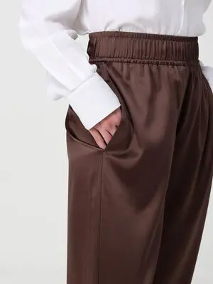 Brunello Cucinelli Tailored Wide Leg Pants - Brown