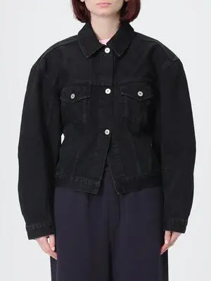 Jacquemus Cropped Denim Jacket - Black
