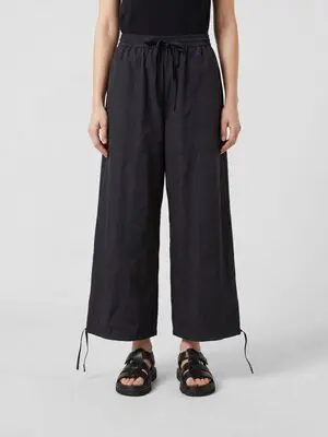 Kenzo High-waisted Wide-leg Trousers - Black