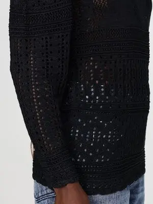 Isabel Marant Étoile Crochet Knit Top - Black