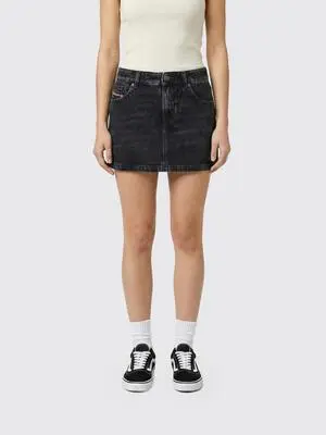 DIESEL® De-ron Cotton Denim Skirt