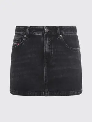 DIESEL® De-ron Cotton Denim Skirt