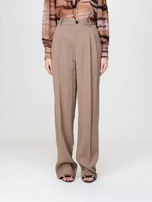 Elisabetta Franchi Flat Front Trousers - Mud