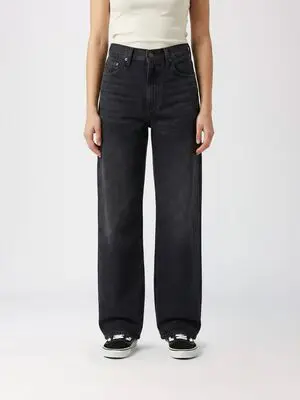 LEVI'S Five-pocket Straight Leg Jeans - Black