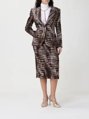 Elisabetta Franchi Viscose Skirt With Crocodile Print