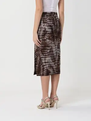 Elisabetta Franchi Viscose Skirt With Crocodile Print
