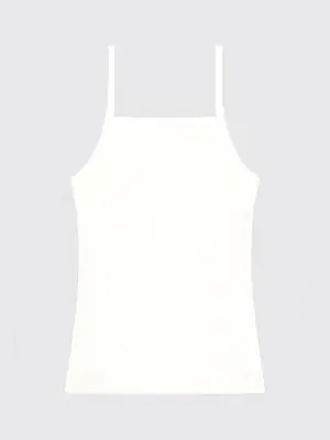 COURREGES Cotton Top With Logo - White