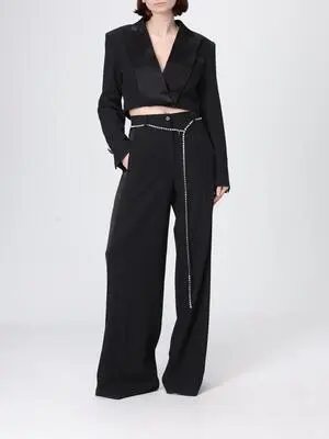 Pinko Tailored Wide-leg Trousers - Black
