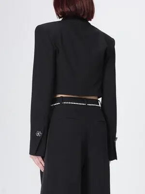 Pinko Cropped Blazer With Shawl Collar