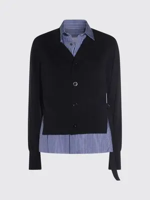Sacai Double-layer Cotton Cardigan