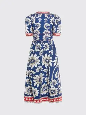 Farm Rio Floral Cotton Midi Dress