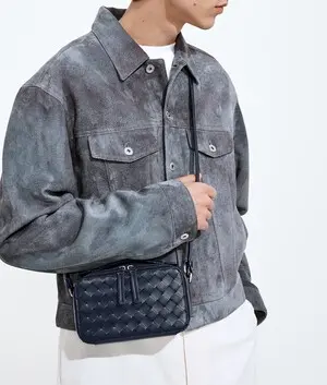 Bottega Veneta Getaway Phone Pouch - Midnight