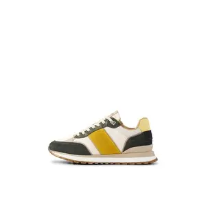 Bogner Sneaker Newport - Dark Green/yellow/white
