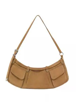 Pinko Pockets Strap Leather Shoulder Bag