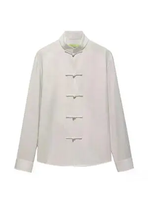Shanghai Tang Long Sleeve Shirt - White