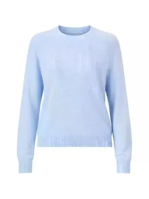 ALLUDE Ribbed-hem Sweater - Blue