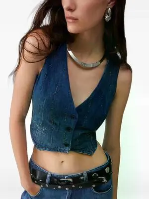 Liu Jo Rhinestone-embellished Waistcoat