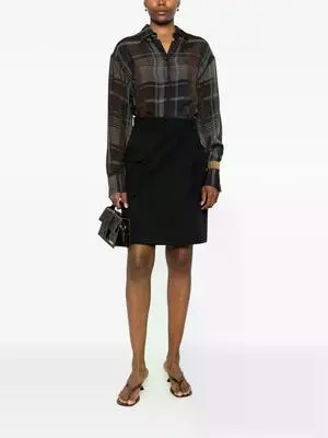 Max Mara Flap-pocket Mini Skirt