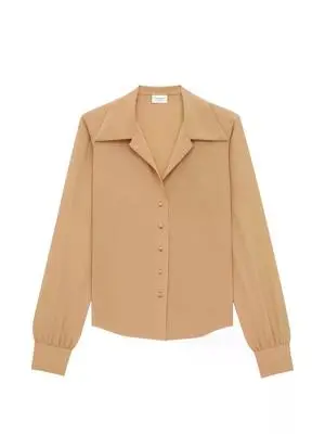 Saint Laurent Classic-collar Blouse - Neutrals