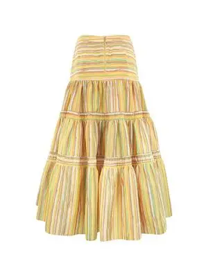 Alexis Striped Skirt - Yellow