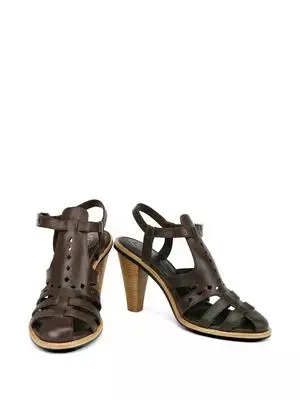 TOD'S 100m Leather Heeled Sandals