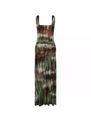 Johanna Ortiz Plant Of Joy Abstract-pattern Midi Dress - Brown