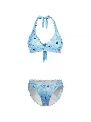 Seafolly Floral-print Bikini - Blue