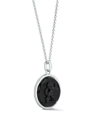 Mateo Onyx Lion-carving Pendant Necklace