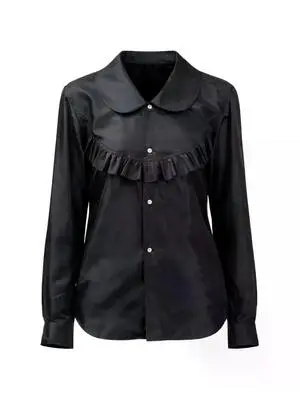 BLACK COMME DES GARÇONS Ruffled Collar Shirt - Black