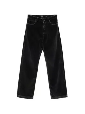 Fendi Corduroy Straight-leg Trousers - Grey