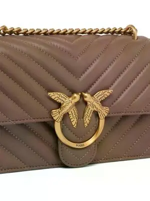 Pinko Small Love One Chevron Shoulder Bag