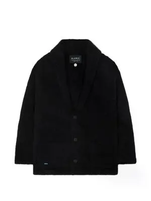 Alanui Patch Pockets Horn Buttons Cardigan - Black