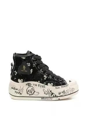 R13 Kurt High-tops Sneakers - Black