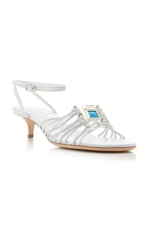 Christopher Esber Bezel Quartz Micro Heel Sandals