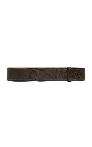 Khaite Theo Leather Belt - Brown
