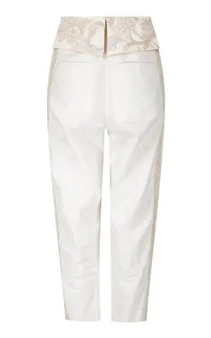 Dries Van Noten Embroidered Capri Pants